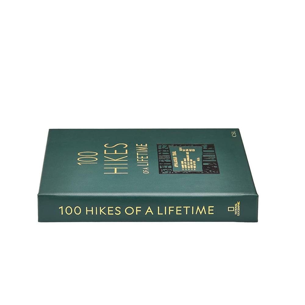 100 Hikes of a Lifetime - Personalized Leather Bound Book