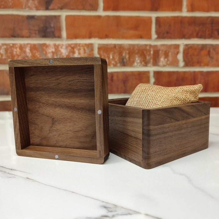 Alton Personalized Wooden Single Watch Box - Walnut