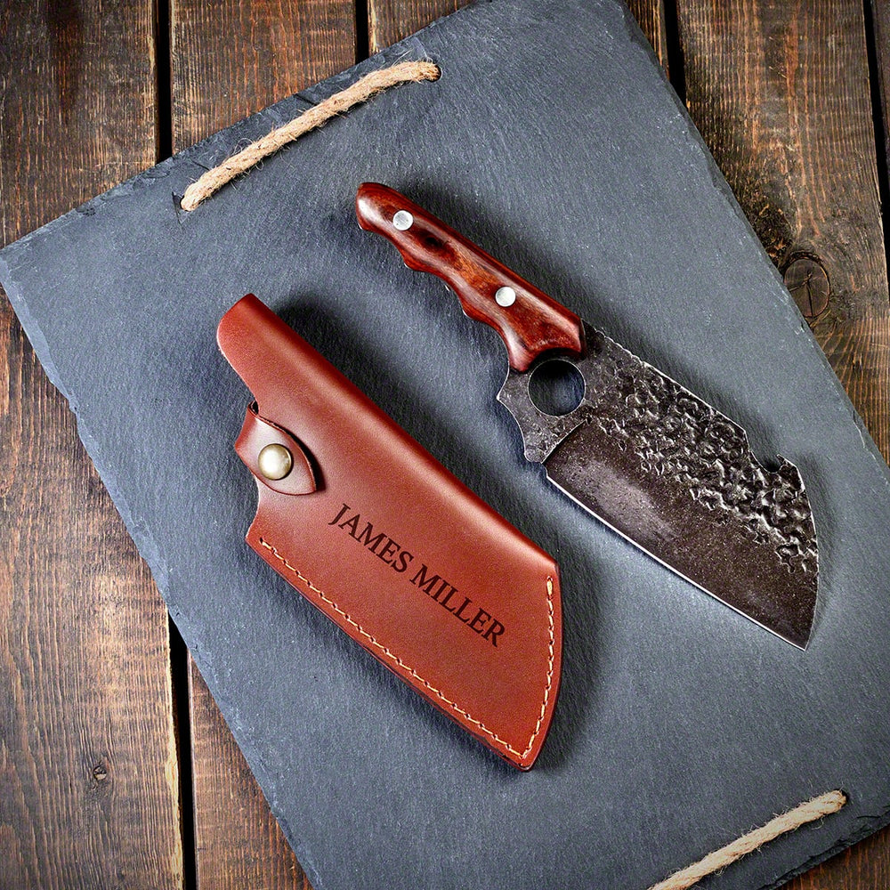 Be Bold Personalized Meat Cleaver Knife, Set of 5 - Groomsmen Gifts