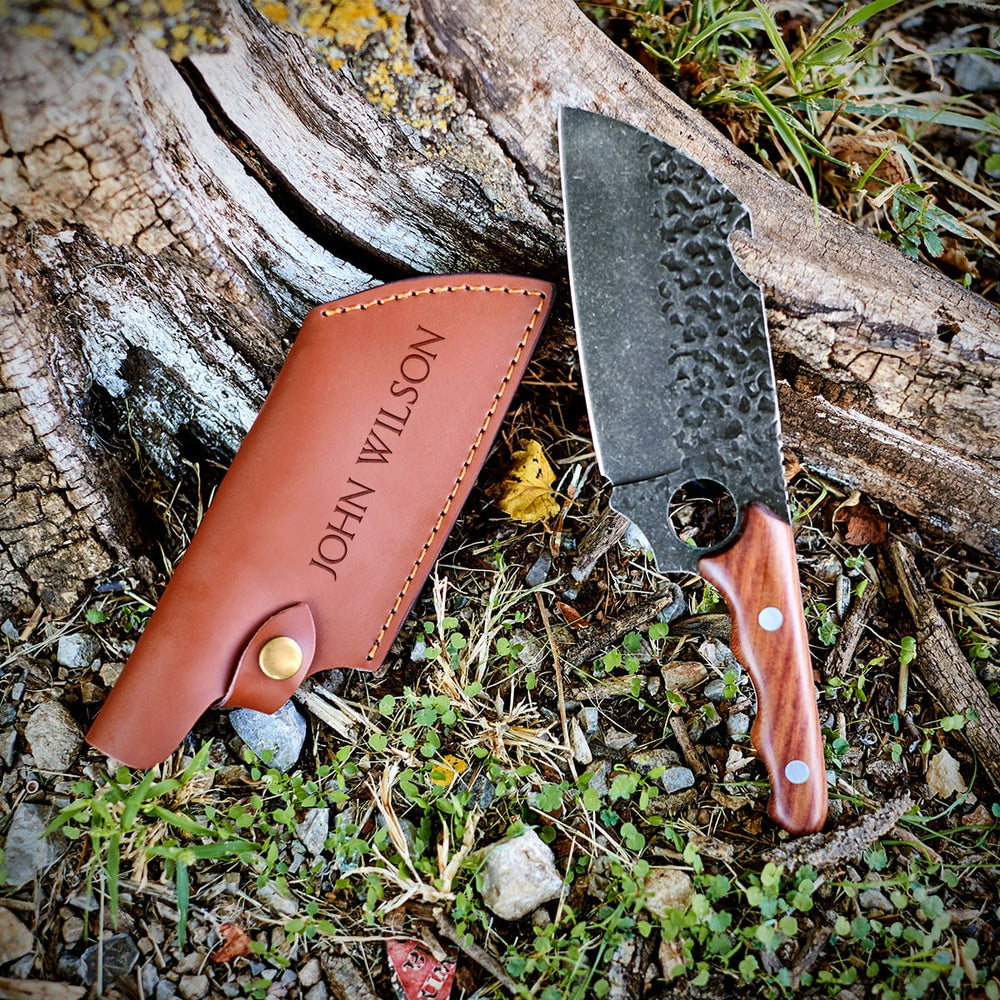 Be Bold Personalized Meat Cleaver Knife, Set of 5 - Groomsmen Gifts