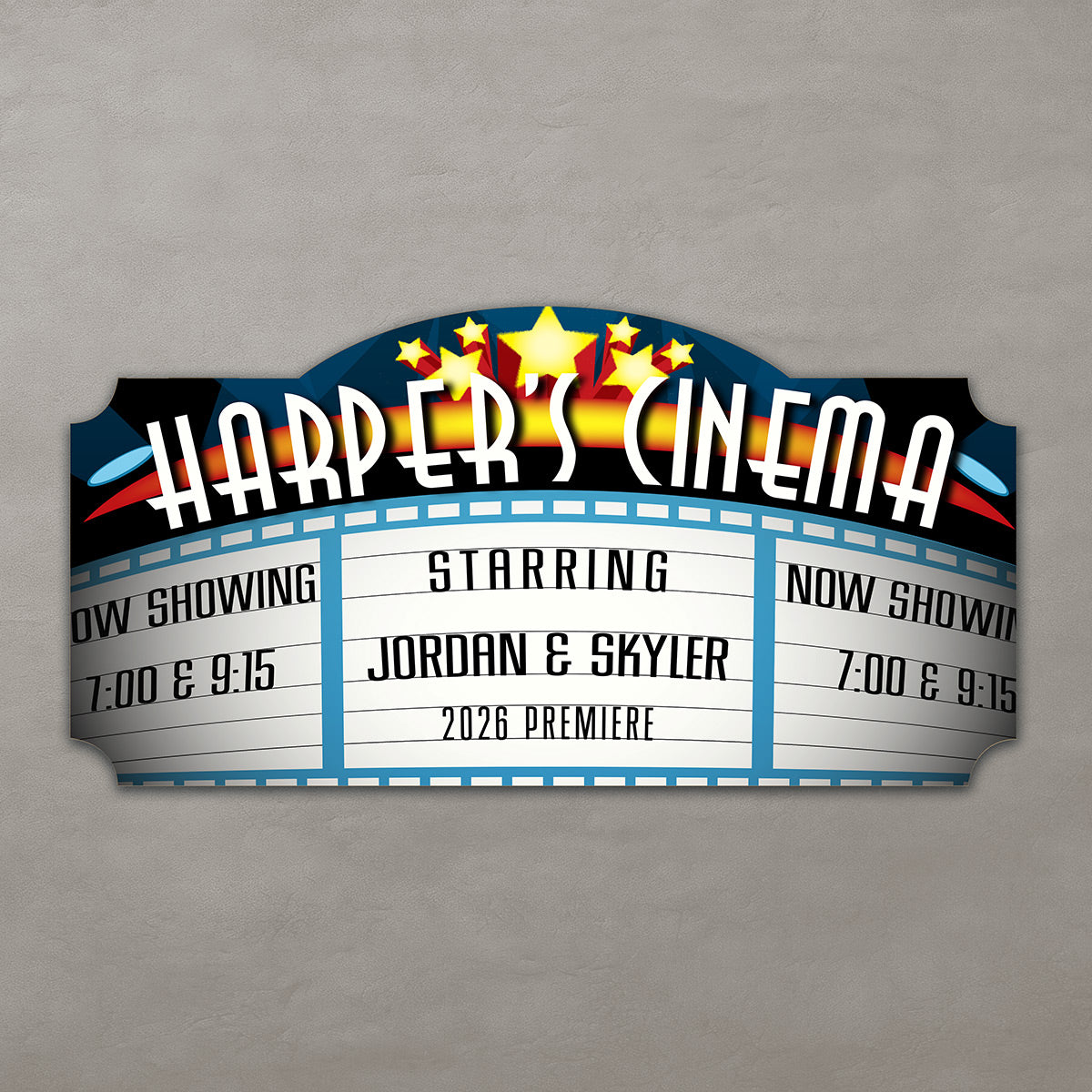 Blockbuster Custom Home Theater Sign