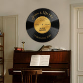 Vinyl Record Album Custom Wood Sign Wall Art Decor (2 Color Options)