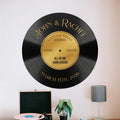 Vinyl Record Album Custom Wood Sign Wall Art Decor (2 Color Options)