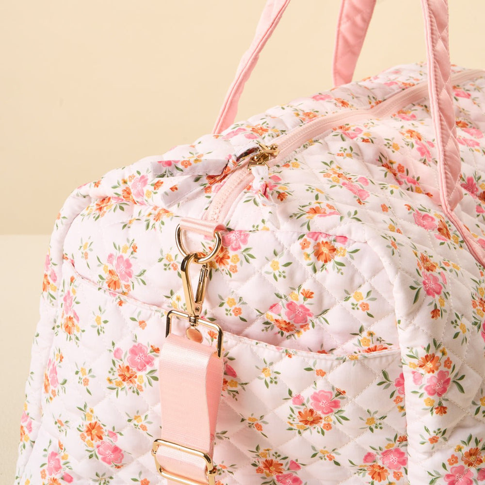 Elarin Quilted Duffle Carryall Weekender Bag