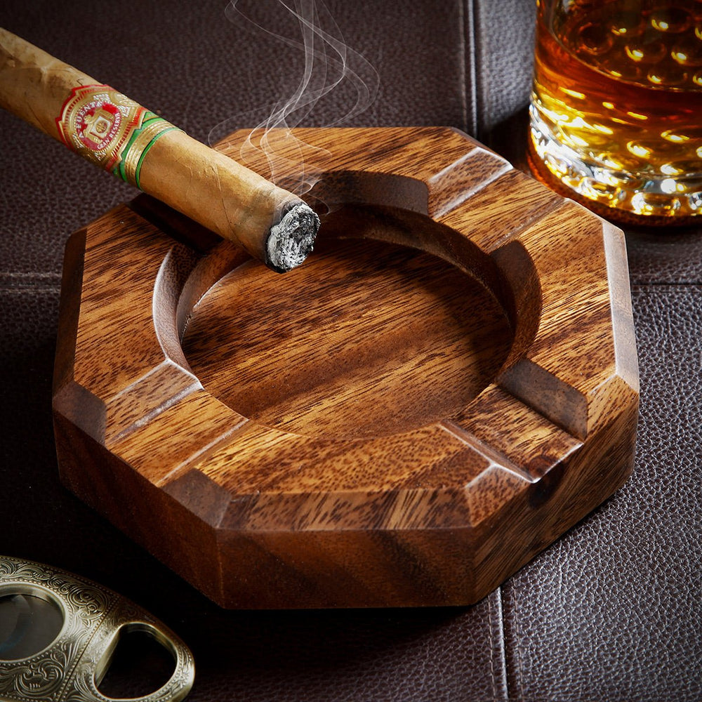 Ellington Cigar Ashtray, Wood Natural add-on