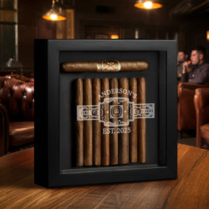 Personalized Shadow Box for Cigar Bands