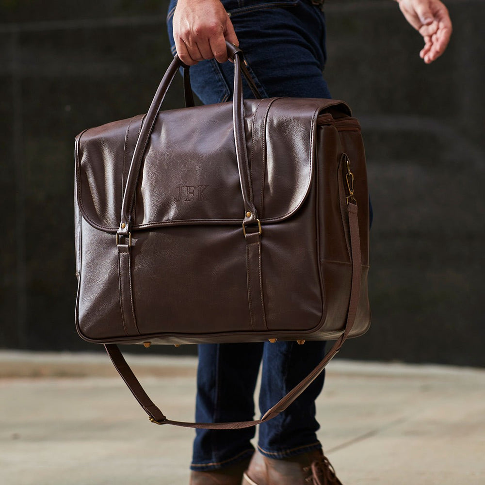 Graham Weekender Bag - 6 Whiskey Bottle Carrier - Whiskey Gift for Men