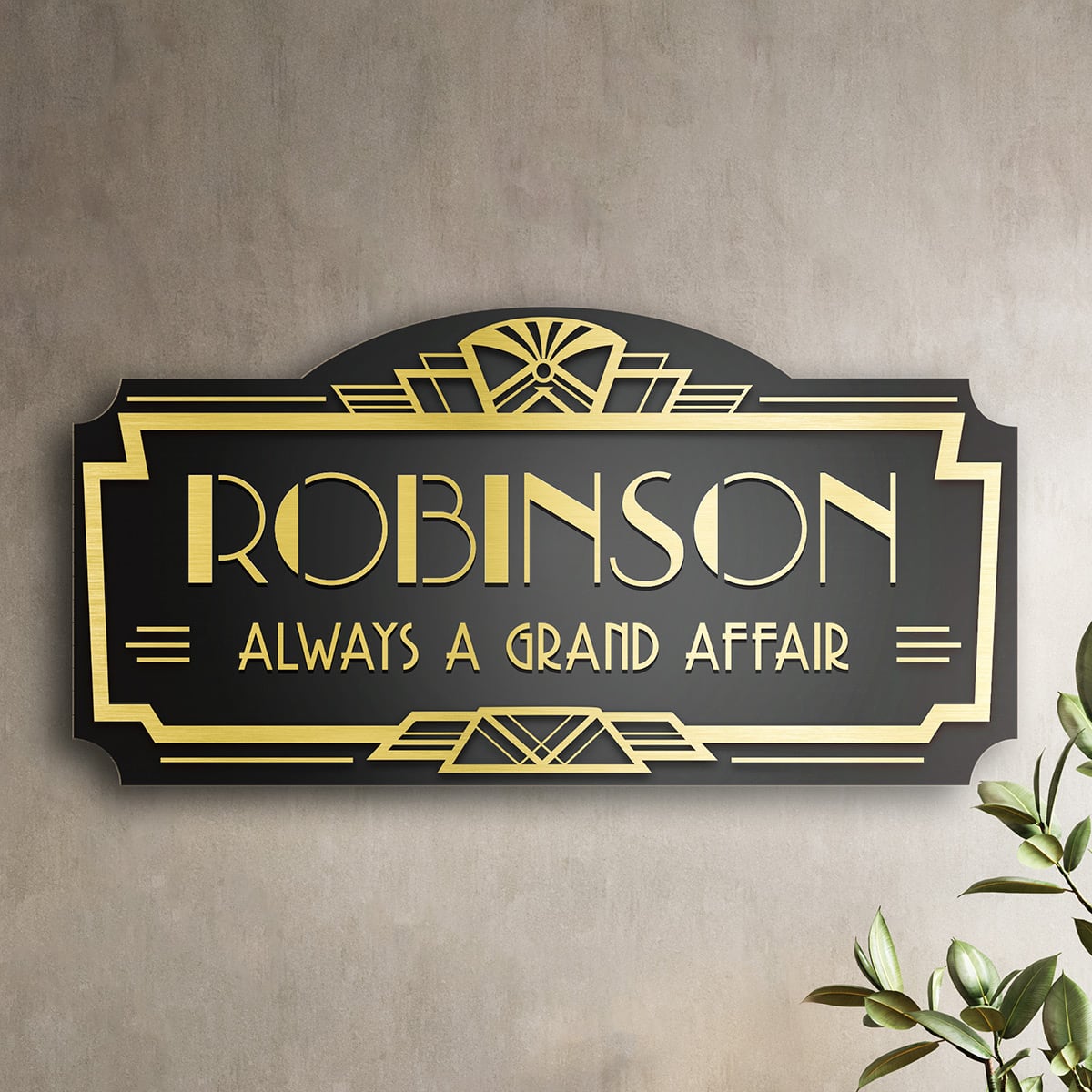 Gatsby Custom Theater Sign - Home Movie Wall Art Decor