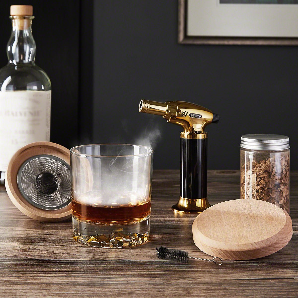 Halo Glass Topper Cocktail Smoker with Torch - Great Gifts Club