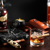 Luxury Cigar Gift Set - 6pc with Custom Ashtray and Premium Cigar Acce
