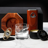 Luxury Cigar Gift Set - 6pc with Custom Ashtray and Premium Cigar Acce