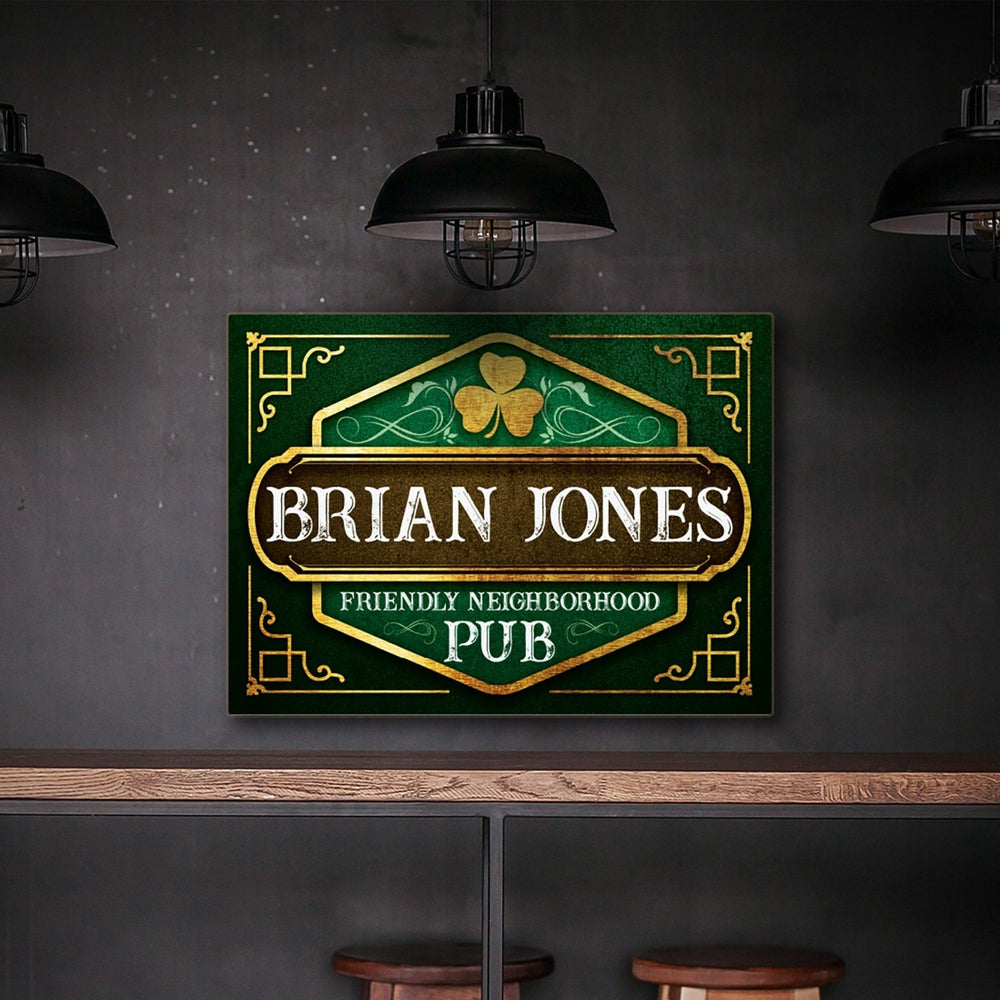 O'Malley Personalized Irish Pub Sign - Beer & Bar
