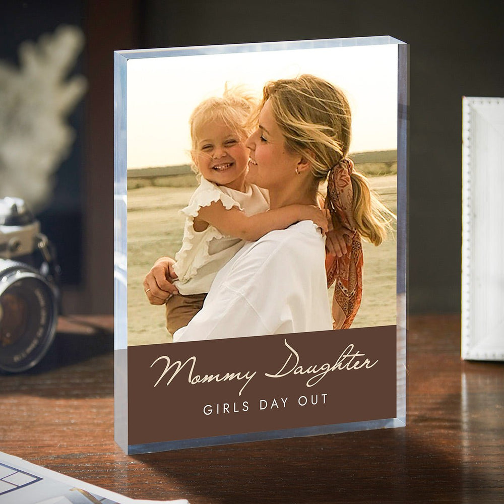 Personalized Acrylic Photo Block for Mom – Custom Picture Print, 1-Inc