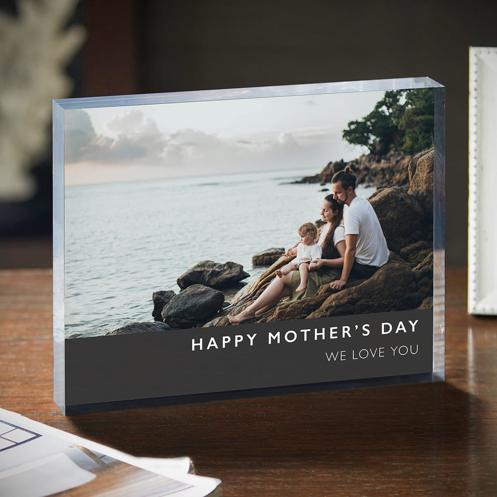 Personalized Acrylic Photo Block for Mom – Custom Picture Print, 1-Inc