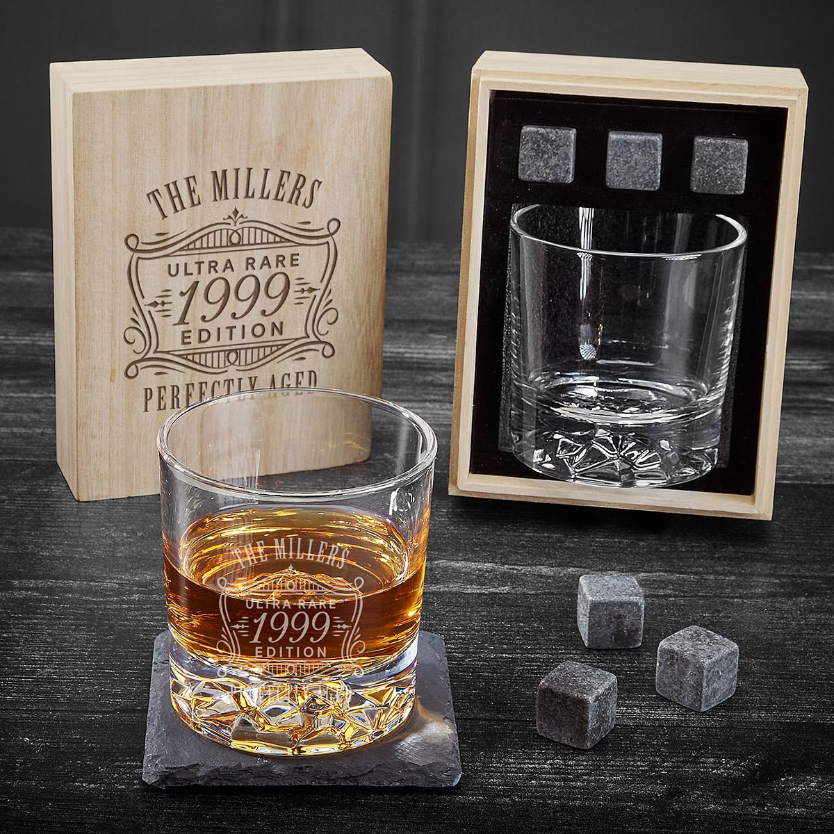 Personalized Bourbon Glass Set with Gift Box - Great Gifts Club
