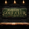 Personalized Golf Club Sign, Custom Golf Gift for Office or Home