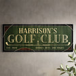 Personalized Golf Club Sign, Custom Golf Gift for Office or Home