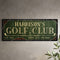 Personalized Golf Club Sign, Custom Golf Gift for Office or Home
