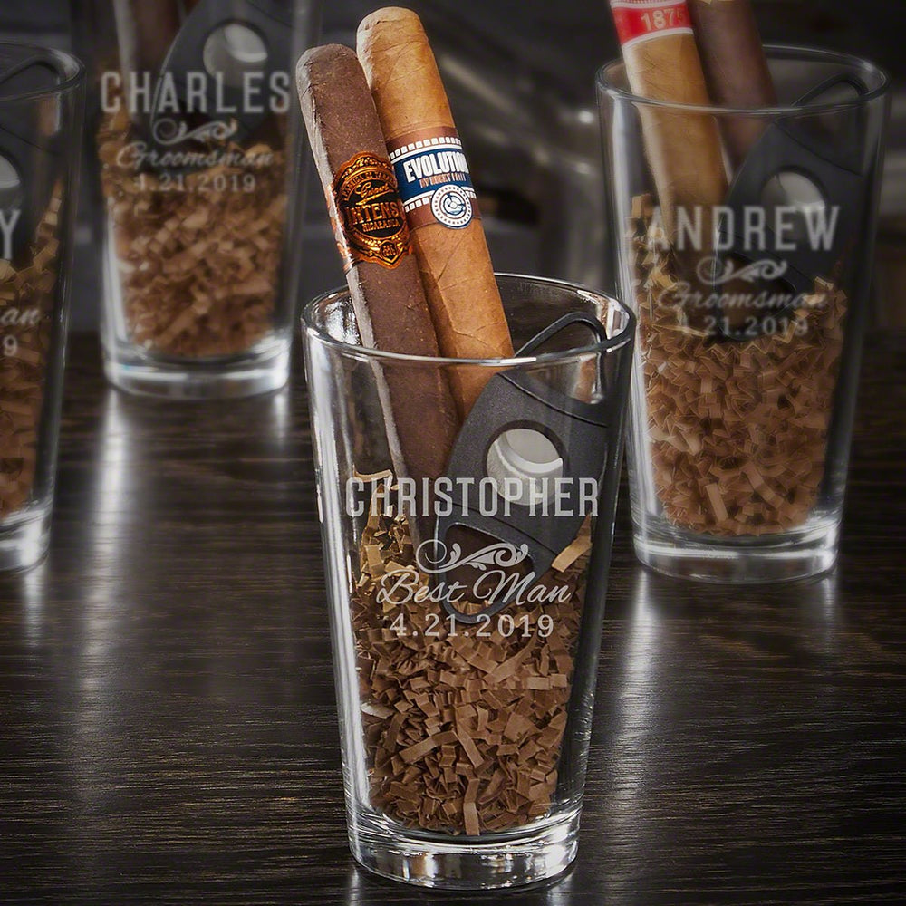 Personalized Pint Glass Set