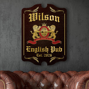Ales and Tales Beer Tavern Sign - Custom Wooden Home Bar Wall Decor