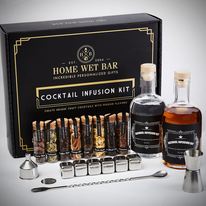 Speakeasy DIY Cocktail Infusion Kit, 15pc Mixology Set for Vodka, Gin,