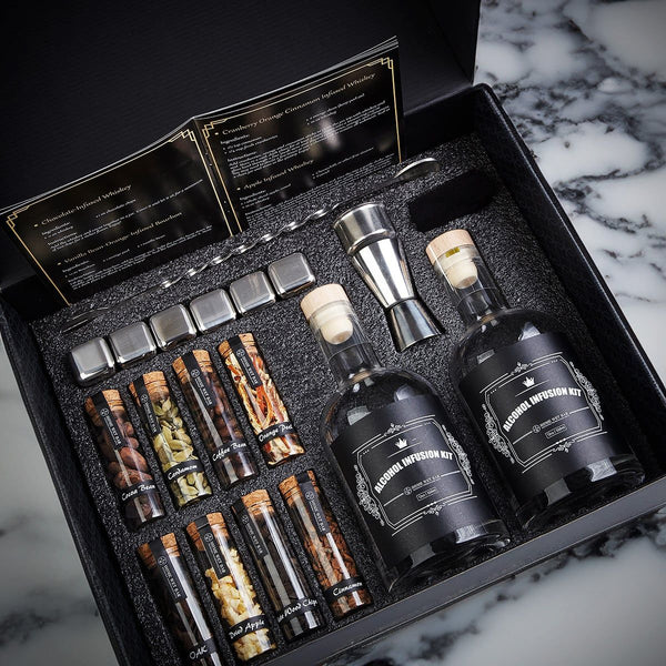 Speakeasy DIY Cocktail Infusion Kit, 15pc Mixology Set for Vodka, Gin,