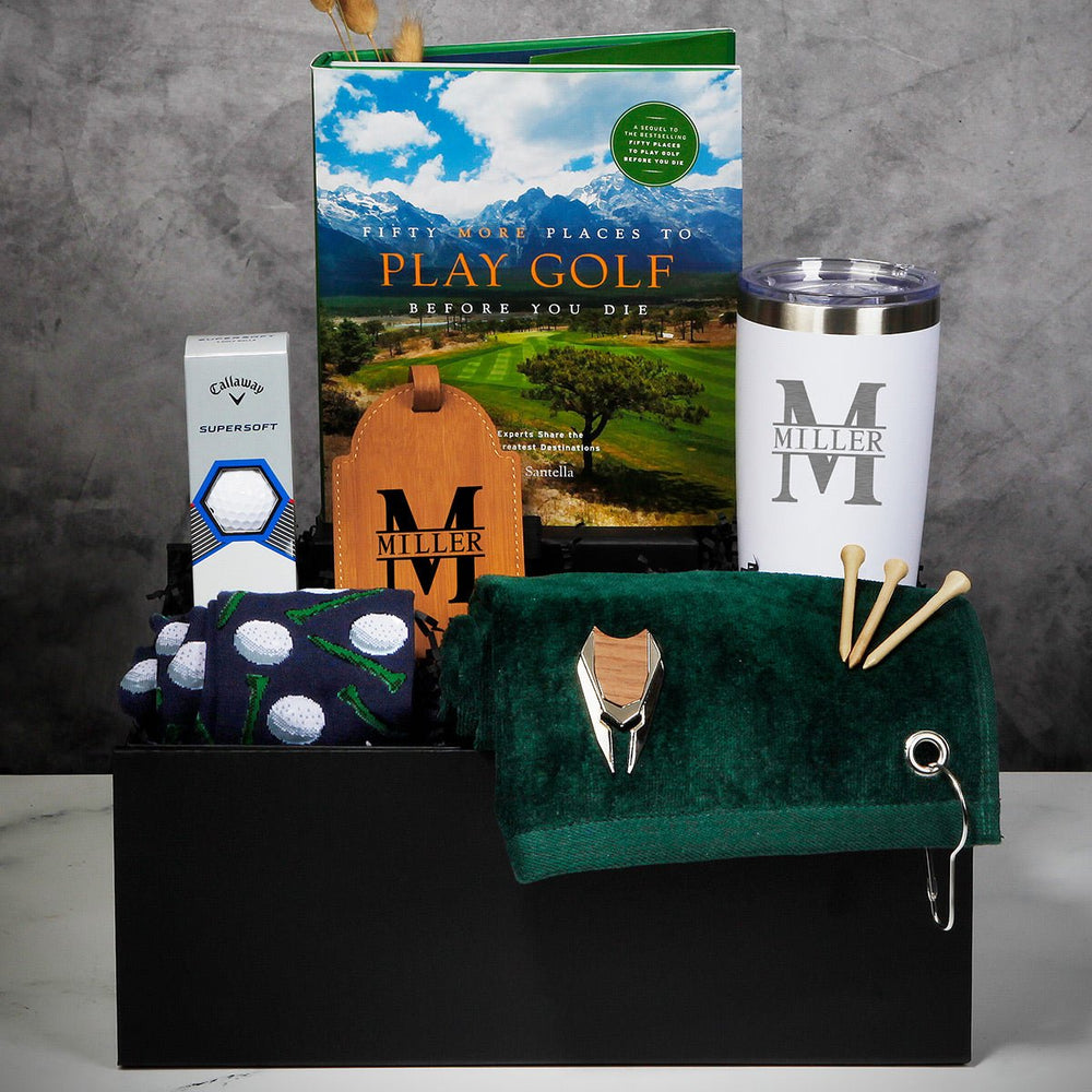 St. Andrews Golf Gift Basket - Golf Accessories for Men