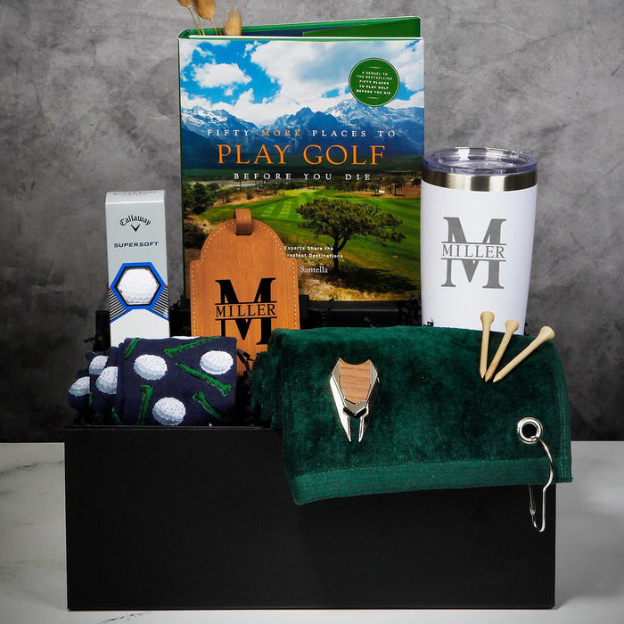 St. Andrews Golf Gift Basket - Golf Accessories for Men