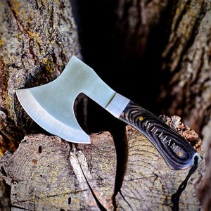 The Choppa Personalized Meat Cleaver Knife - Hatchet w Ebony Wood Hand