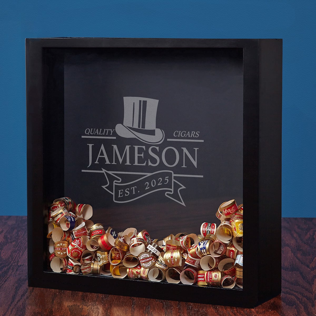 Top Notch Cigars Personalized Shadow Box