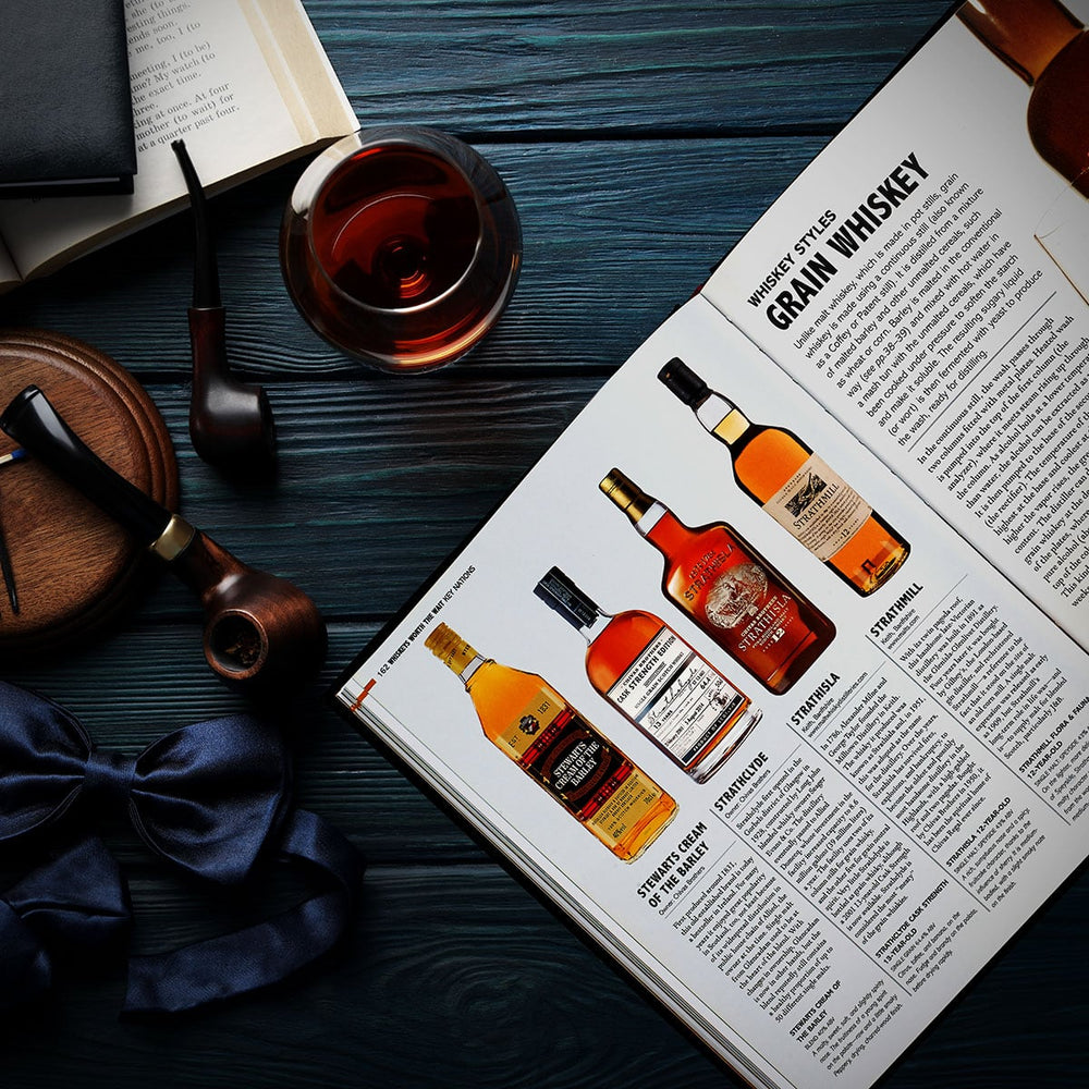 World Whiskey, Whiskey Bible - Custom Brown Leather-Bound Book